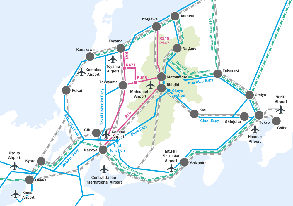 Access | JAPAN ALPS AREA TRAVEL GUIDE
